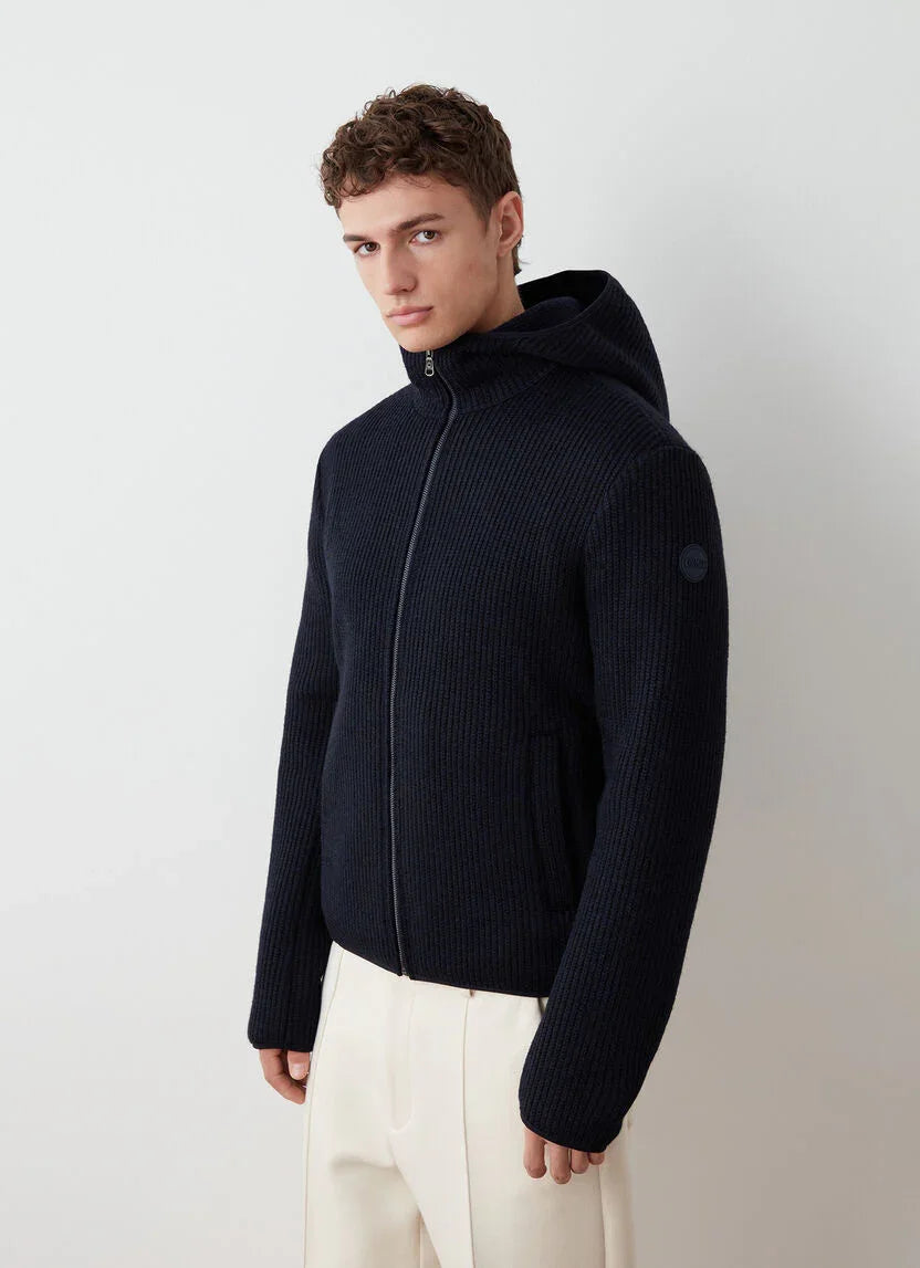 Colmar - Cardigan zip de laine bouclée à capuche pour homme – Le ...