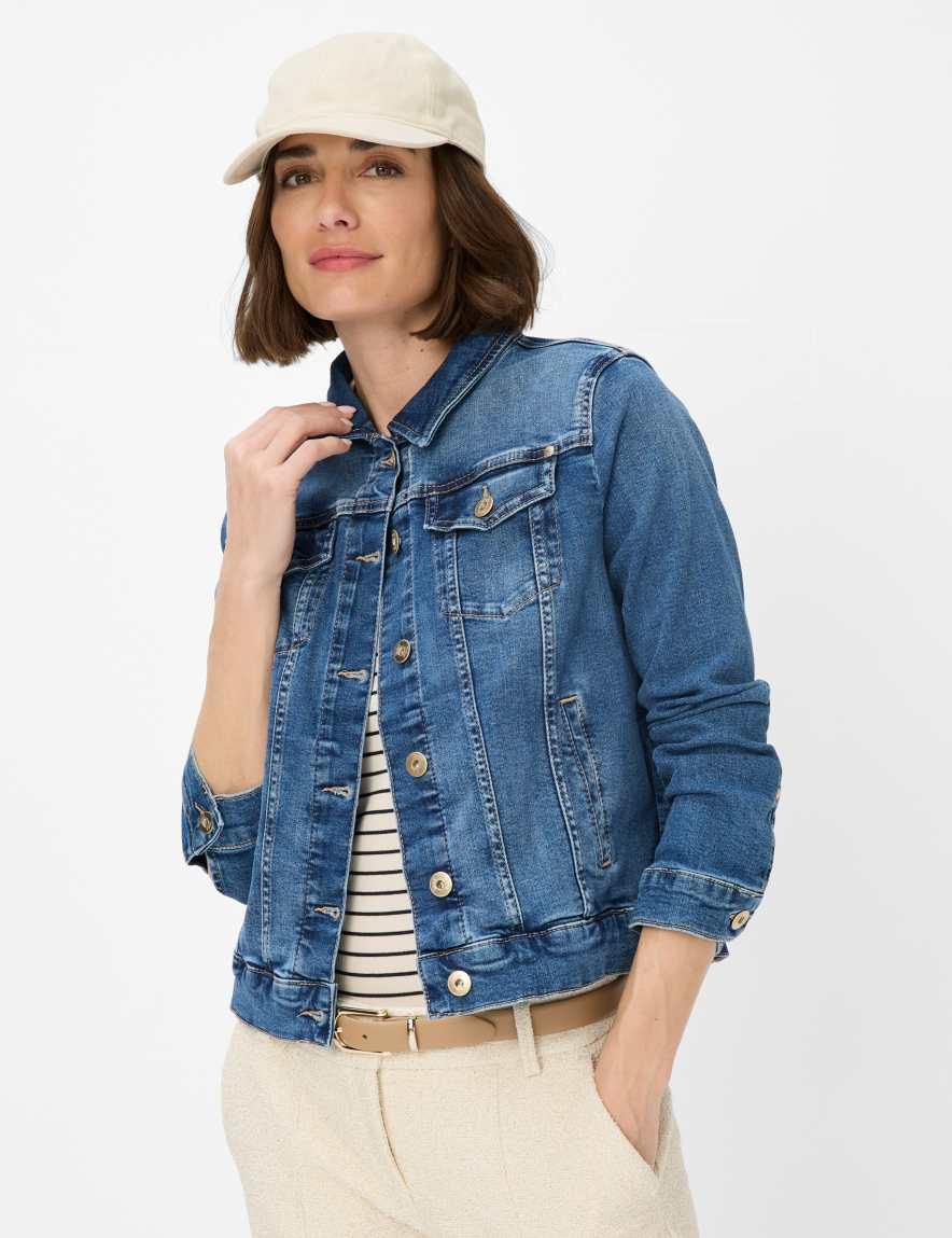 BRAX - Miami - Stretch Denim Jacket - Regular Used Blue – Le Capitaine ...