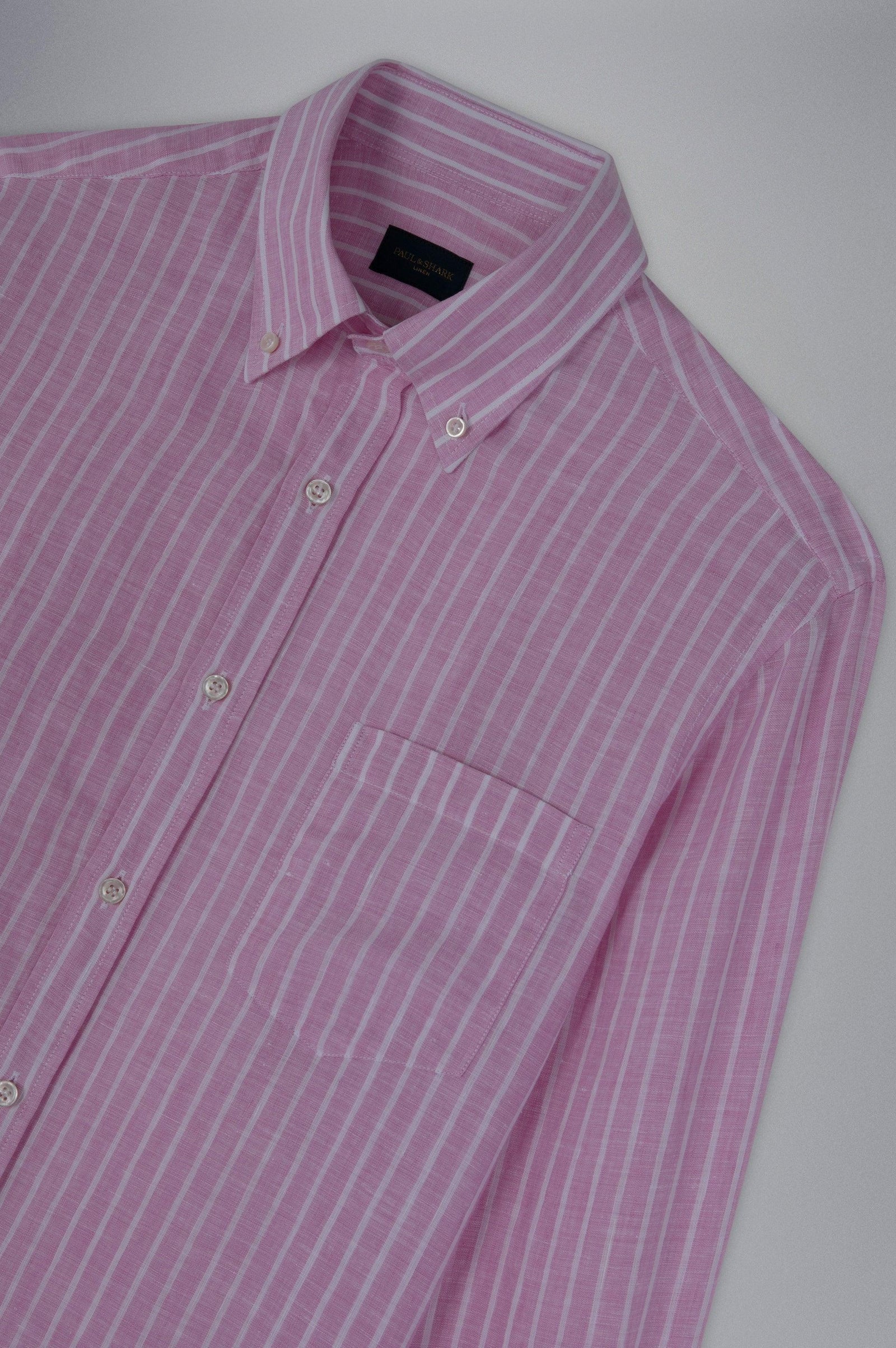 Paul & Shark - Chemise de lin manches longues à rayures – Le Capitaine ...