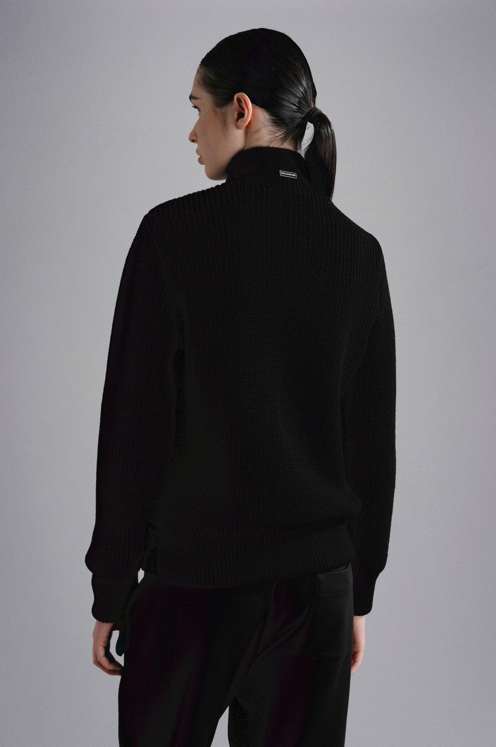 Paul & Shark Ladies - Cardigan de laine avec devant matelassé pour fem ...