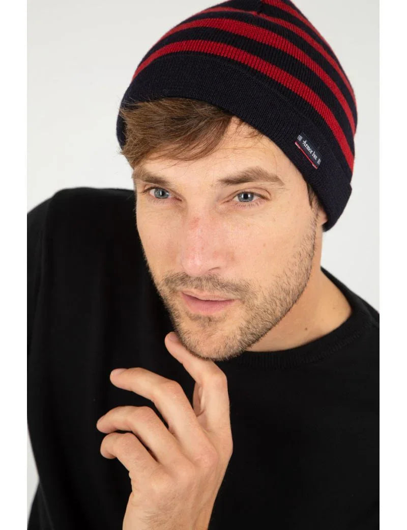 Armor-Lux - Lannion - Bonnet breton de laine - Ivoire/Marine – Le ...