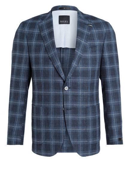 Digel Edward soft linen check blazer in blue – Le Capitaine D'a Bord